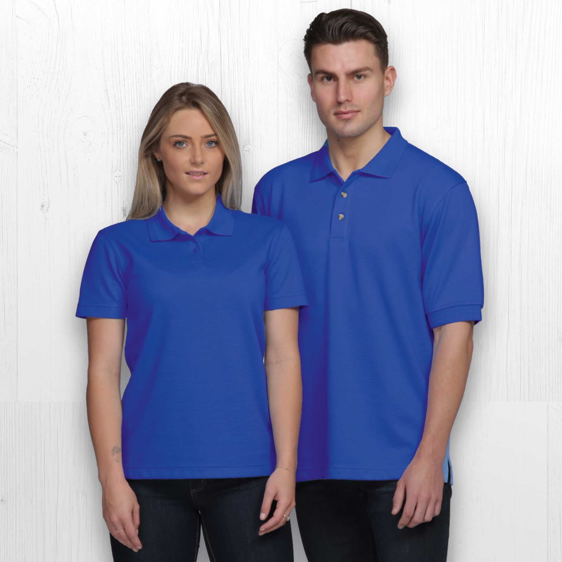 The Catalogue Mens Jacquard Ottoman Balmoral Polo - Promotrenz